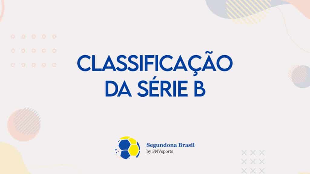 Tabela de classificação da Série B do Brasileirão - Segundona Brasil by ...